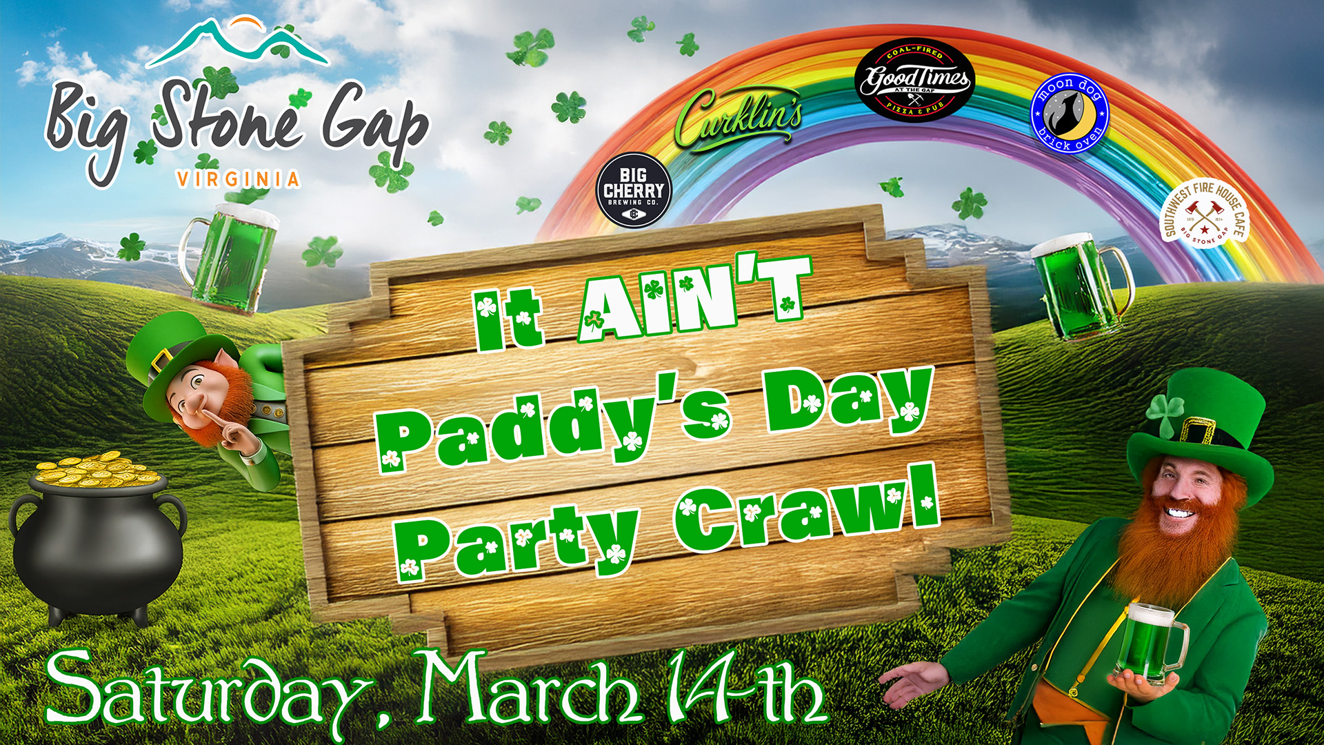 The BSG It AIN'T Paddy's Day Party Crawl - Big Stone Gap